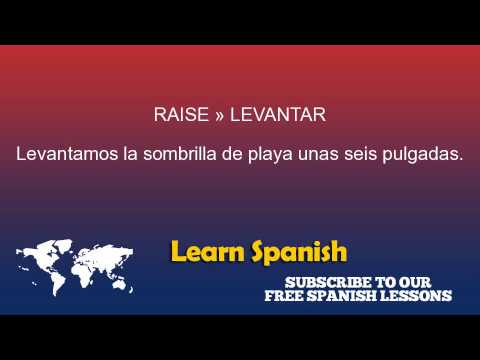 Raise in Spanish