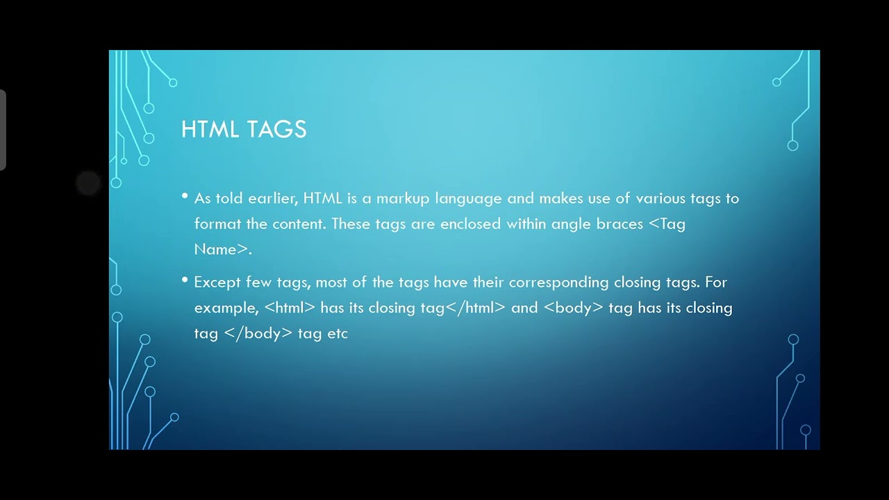 HTML introduction 
