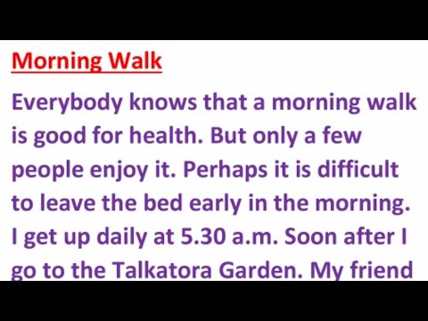 Morning walk|अंग्रेजी पढ़ना कैसे सीखे?English to Hindi Translation