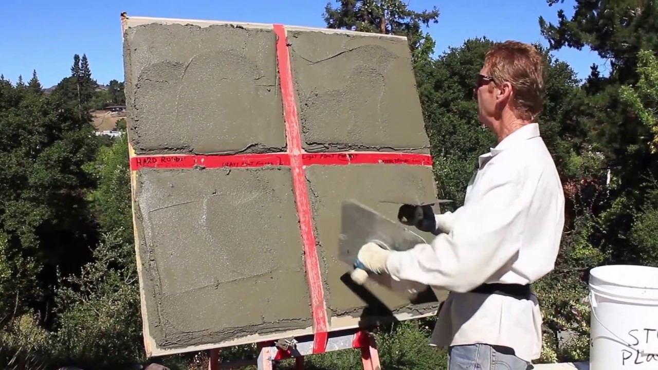 Stucco samples how to make them.