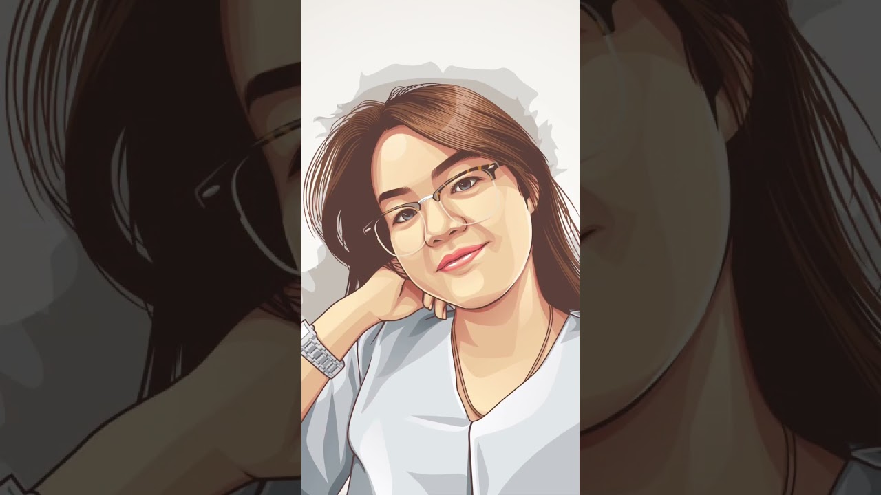 Vector portrait illustration for customer #shorts #vectorart #alamcreative