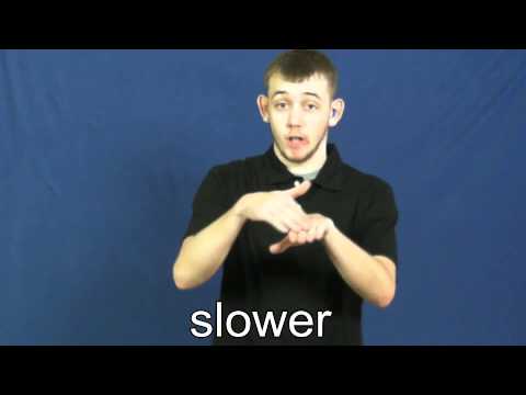 American Sign Language ASL Video Dictionary - slower