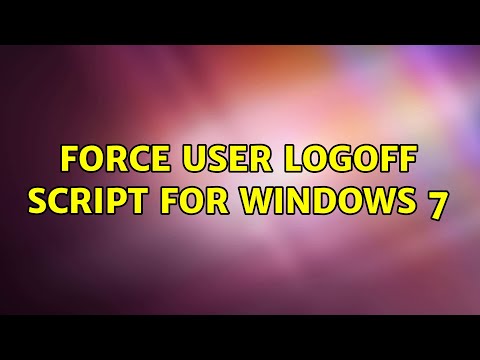 force user logoff script for Windows 7 (4 Solutions!!)