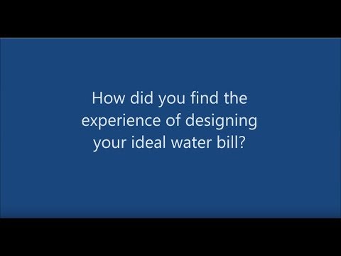 Vox pop: customer feedback on designing an ideal water bill