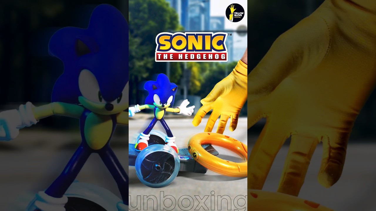 Sonic The Hedgehog RC Skateboard with Gold Ring Controller