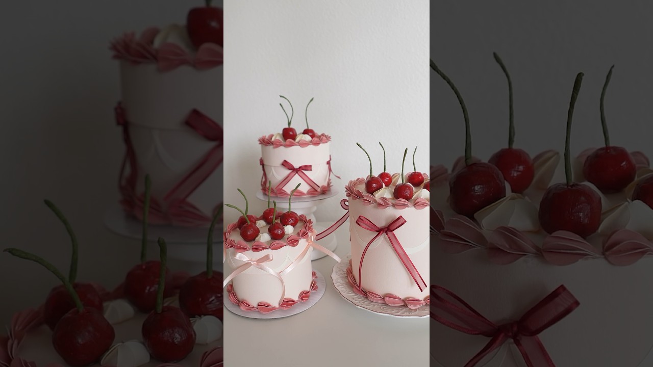 Paper cake DIY Easy Paper Cake 🎂 full tutorial - https://youtu.be/c-5rGAib8Dk #fakecake #crafts