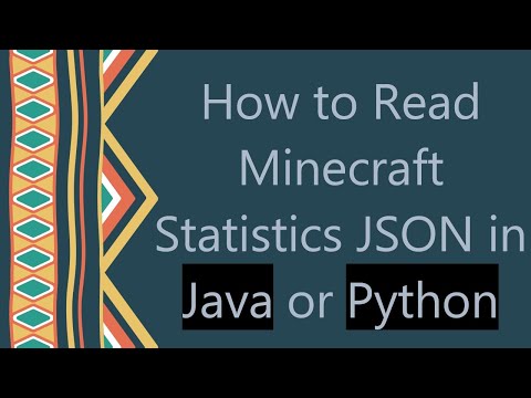 How to Read Minecraft Statistics JSON in Java or Python