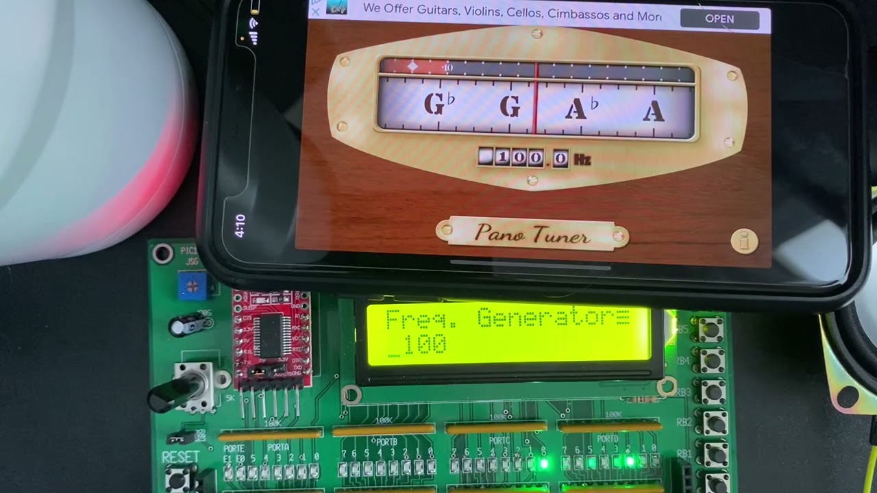 ECE 376 - Homework #10 - Timer1 Capture Frequency Generator