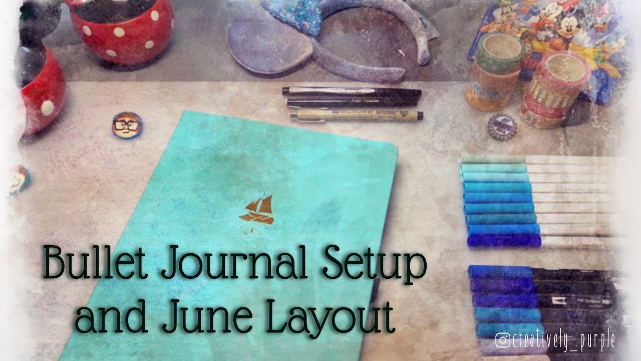 Bullet Journal Setup and June Layout Flip Through