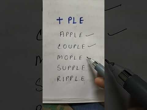 How to pronounce words end with 'PLE' #shorts