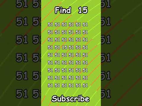 "Challenging Puzzle: Can You Find 15 Amongst 51? | Brain Teaser Game"