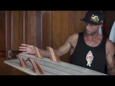 Riley Balsa wood surfboard test ride RIP fish