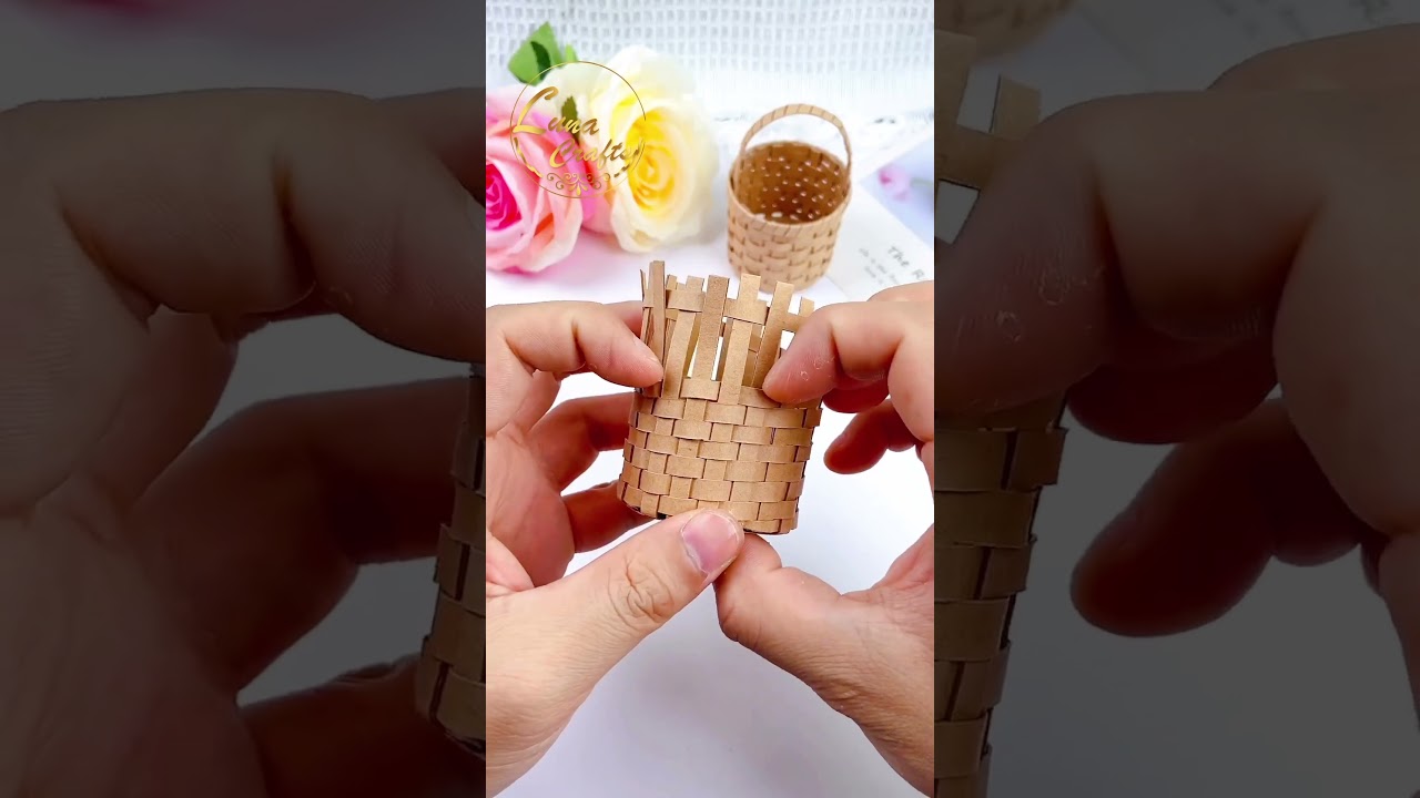 How to make a paper basket💜💙💗❤️📦