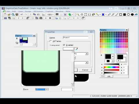 How to set-up image transparency in GraphicsGale