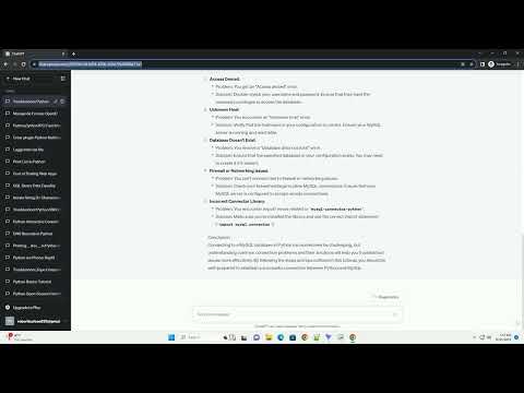 python mysql connection problem