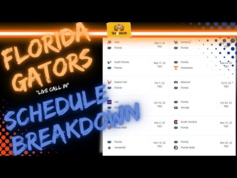 Florida Gators Football 2022 Schedule Breakdown