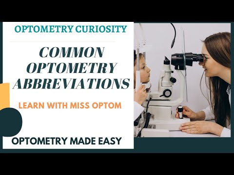 most common optometry abbreviation|| by miss optom Ritika yadav 😎