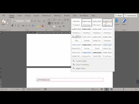 Creating a Report Template using MS Word