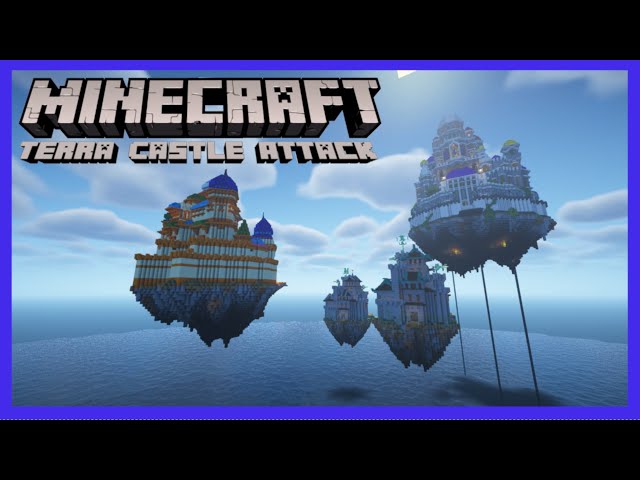 Terra Castle Attack, Minecraft Floating Island Castles Minecraft Map