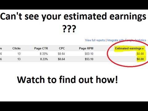 How to see your estimated AdSense earnings (Still Works 2018)