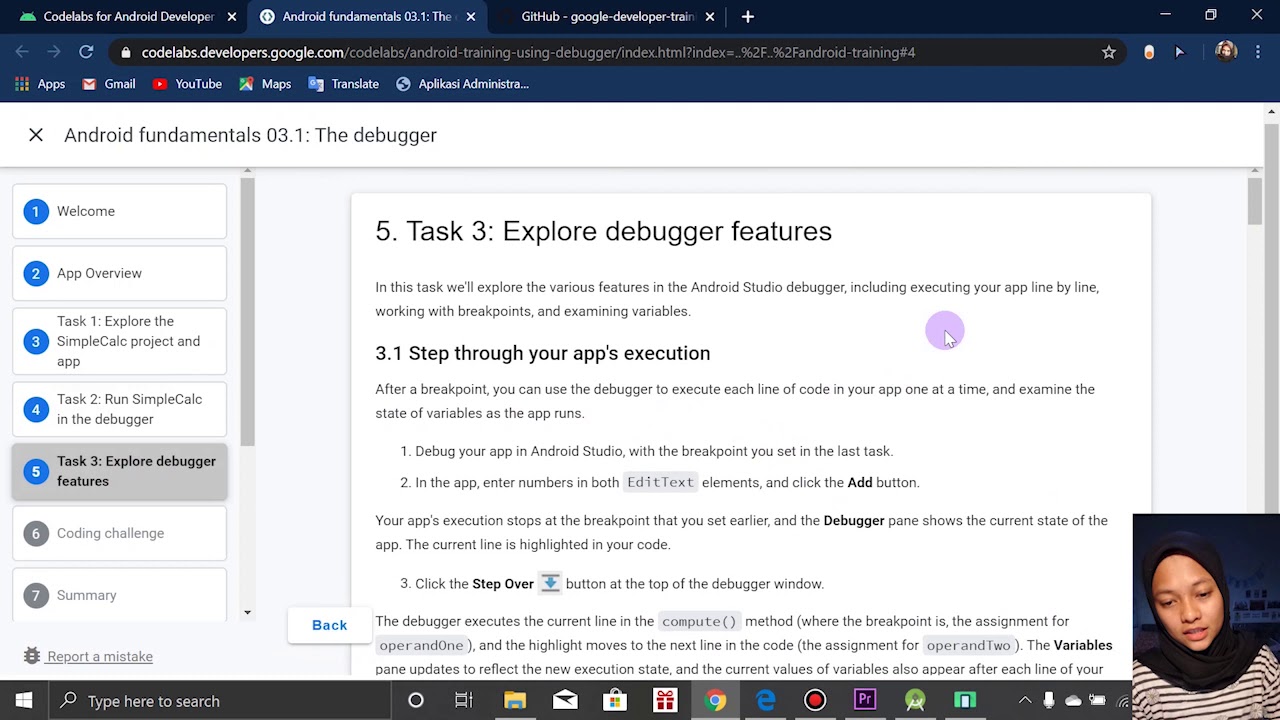 Lesson 3: Testing, debugging, and using support libraries