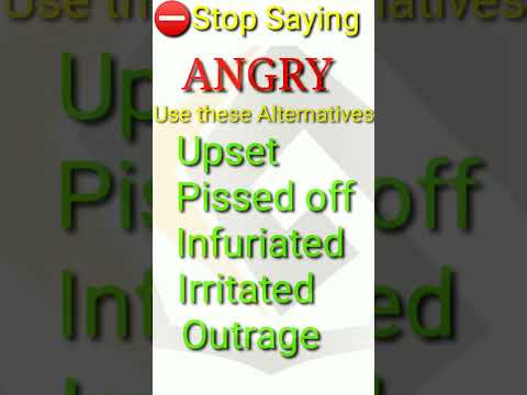 STOP SAYING "ANGRY" | Improve your Vocabulary | use alternatives to sound like a native speaker
