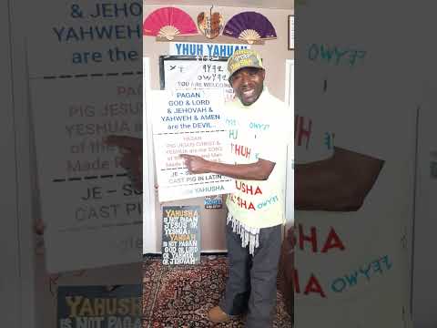 Pagan YESHUA & Pagan JESUS CHRIST are NOT HEBREW Names: Don't be Deceived by Your LYING PASTORS.