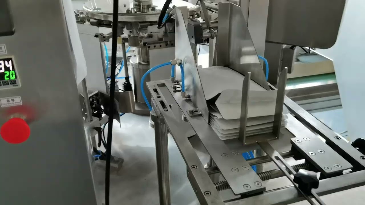 Eight station coffee bean zipper standup bag packing machine