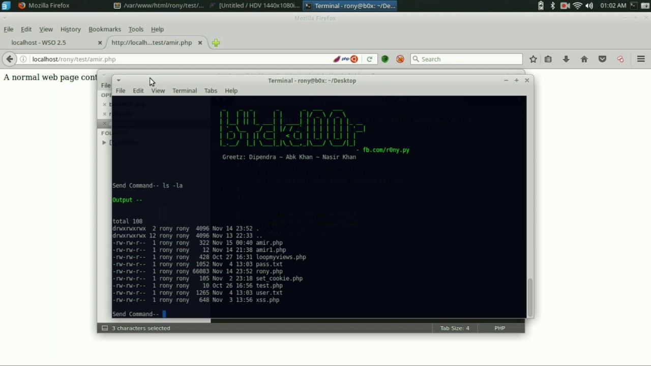 A simple PHP Backdoor