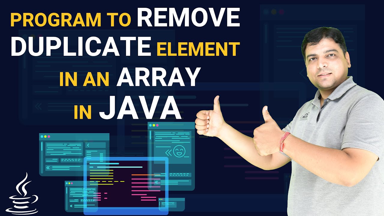 Java Program to remove duplicate element in an Array | JAVA [ Practical Series ]