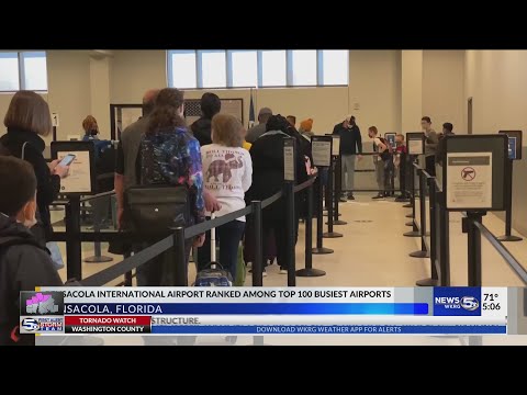 Pensacola International Airport ranked 82nd busiest in the U.S.