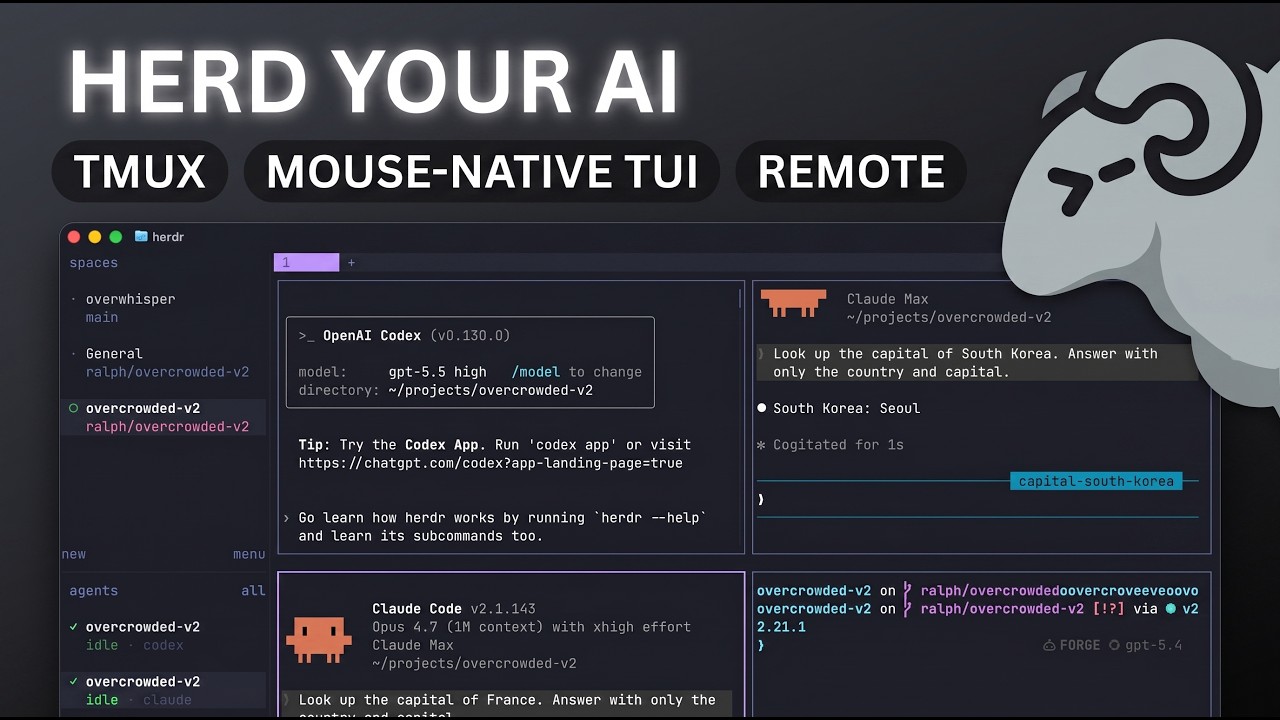 Herdr: the Tmux for AI Agents