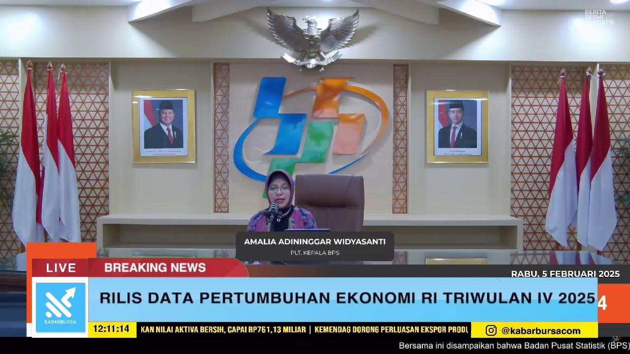 [BREAKING NEWS] Rilis Data Pertumbuhan Ekonomi Indonesia Triwulan IV 2024