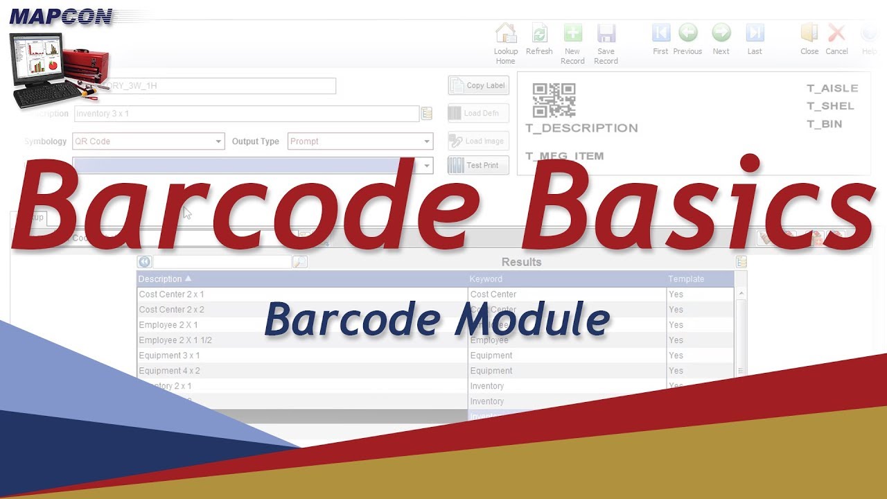 Barcode Basics  -MAPCON CMMS