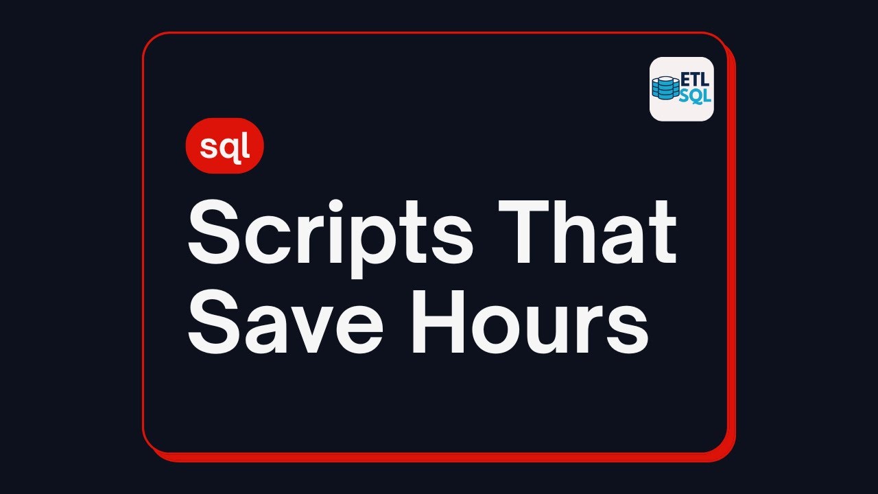 4 Essential SQL Scripts You Must Create for EDW Tables in ETL Pipelines #etl #sql #datawarehousing