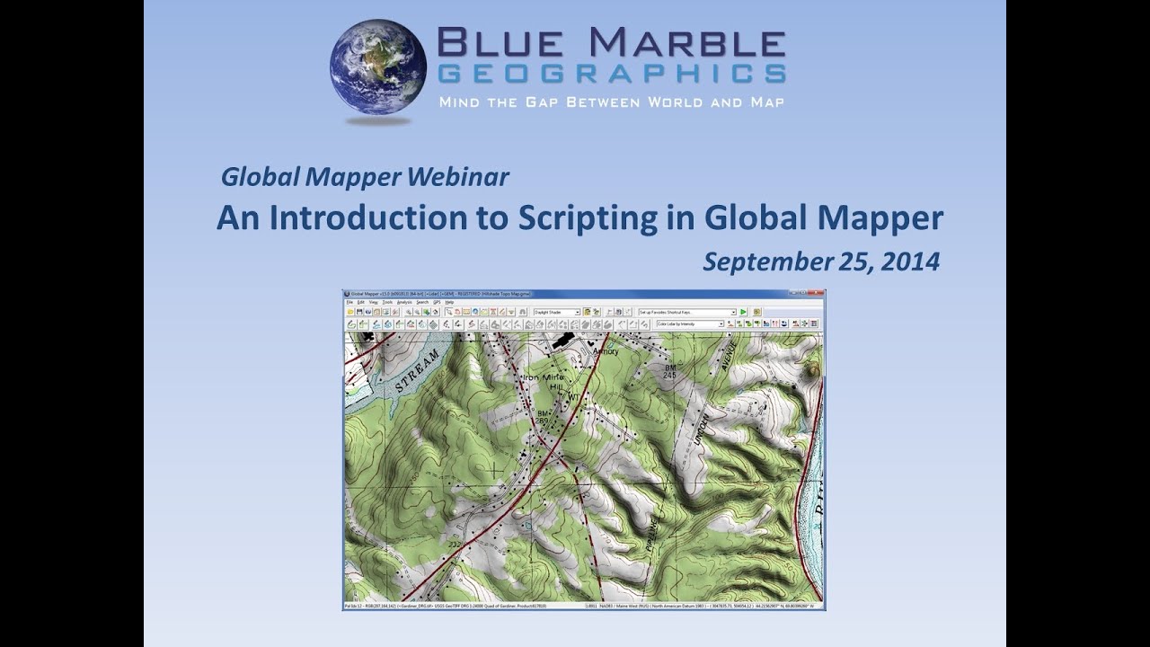 An Introduction to Scripting in Global Mapper
