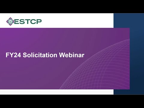 ESTCP FY 2024 Funding Opportunities