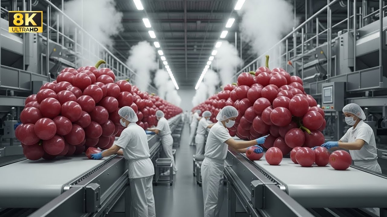 Inside the High-Tech, Automated Washing and Sorting Facility for Premium Table Grapes