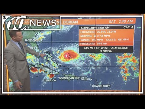 Hurricane Dorian intensifies to 145 mph: 8 a.m. Saturday update | 10Weather WTSP