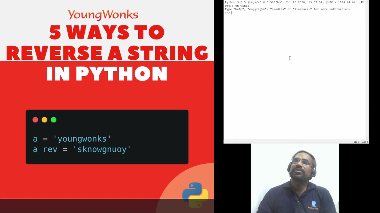 5 Ways to Reverse a String using Python