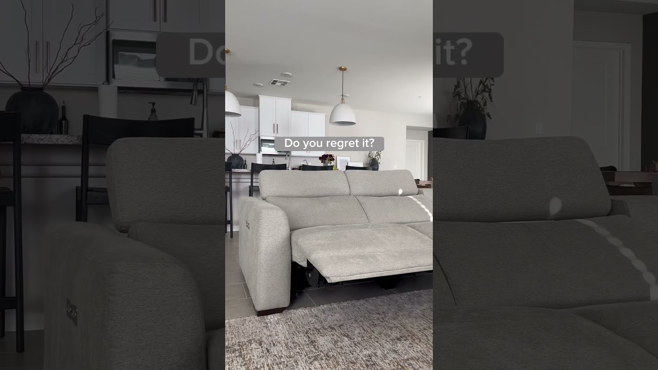 Reclining sectional 🤩 #homedecor #furniture #interiordesign