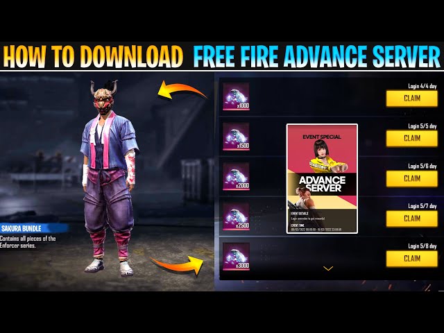 How to Download Free Fire Advance Server in India?, भारत में Free Fire ...