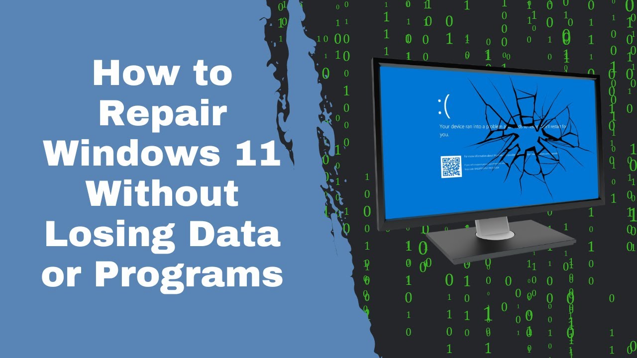 How to Repair Windows 11 Without Losing Data or Programs