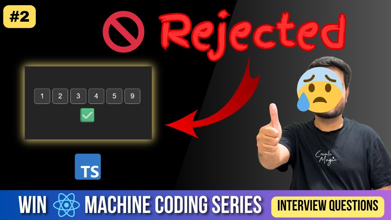 OTP Input | Win Machine Coding Interview in React | react machine coding questions #reactjs #coding