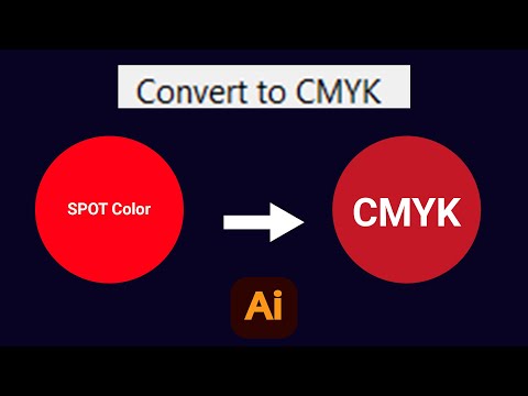 How to convert spot colors to CMYK in Adobe Illustrator FAST