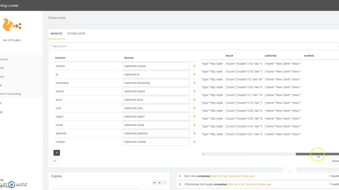 Exporting Data From Learning Locker to CSV | #LearnxAPI