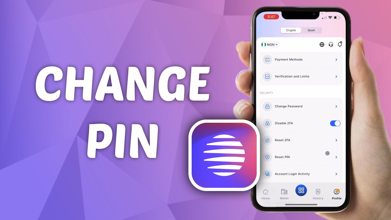 How to Change Transactions Pin on Roqqu