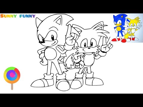 Sonic And Tails Coloring Pages / How To Draw Sonic And Tails