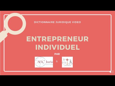 ENTREPRENEUR INDIVIDUEL 🔤