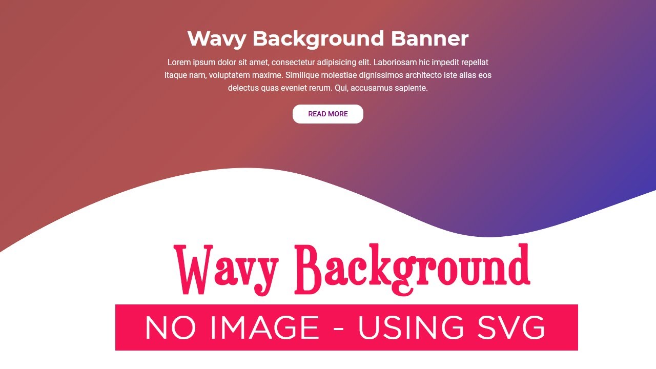 Css Wavy Background Using Html | Pure Css Animated Wavy Background | Css Wavy Background No Image